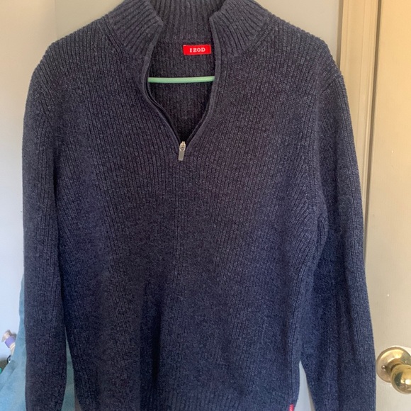 Izod | Sweaters | Mens Blue Large Izod Sweater | Poshmark